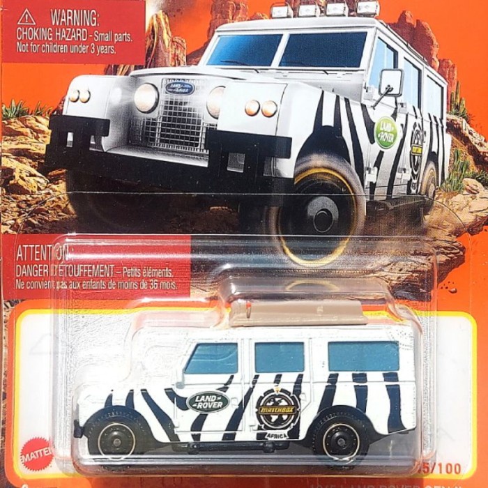 Jual MATCHBOX 1965 LAND ROVER DEFENDER 110 GEN II PUTIH LORENG ZEBRA ...