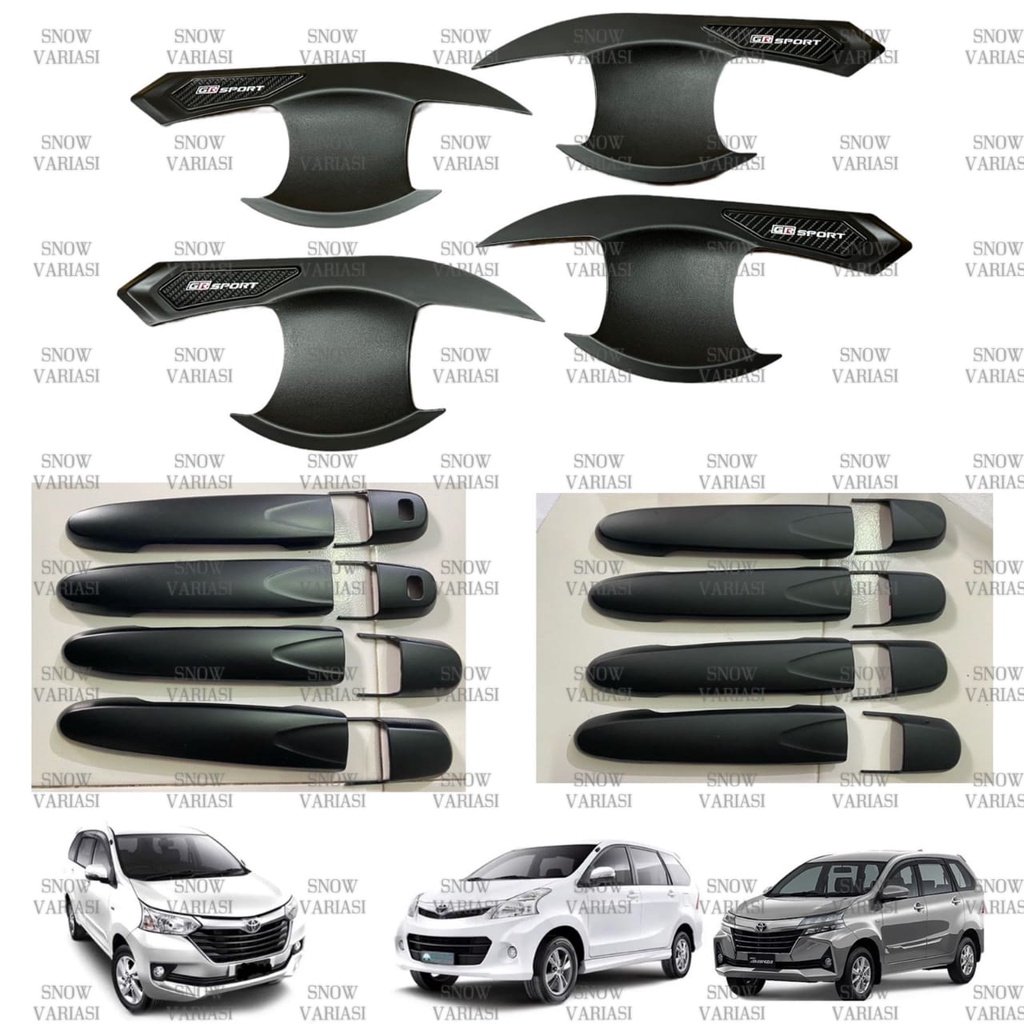Jual Paket Outer Handle Avanza Xenia Veloz 2012 2014 2016 2018 2021 GR Sport Hitam | Shopee ...