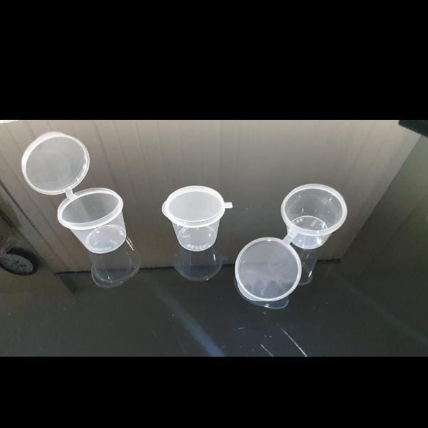 Jual Cup Saos Sambel Plastik Cup Sambel 30ml Tempat Saos Thiwall 30 Ml ...