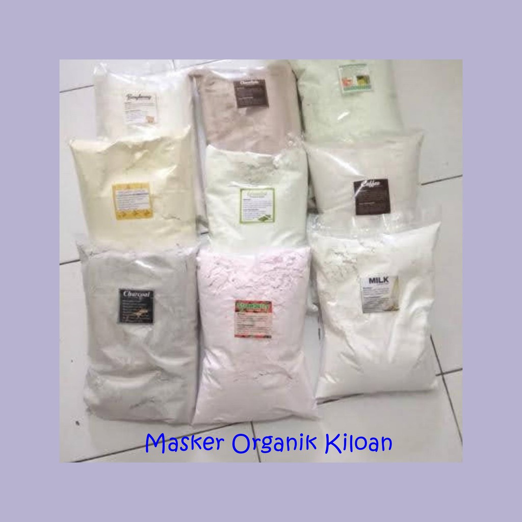 Jual MASKER BUBUK ORGANIC 1kg / MASKER KILOAN ORGANIK ASLI MURNI ORIGINAL 1kg | Shopee Indonesia