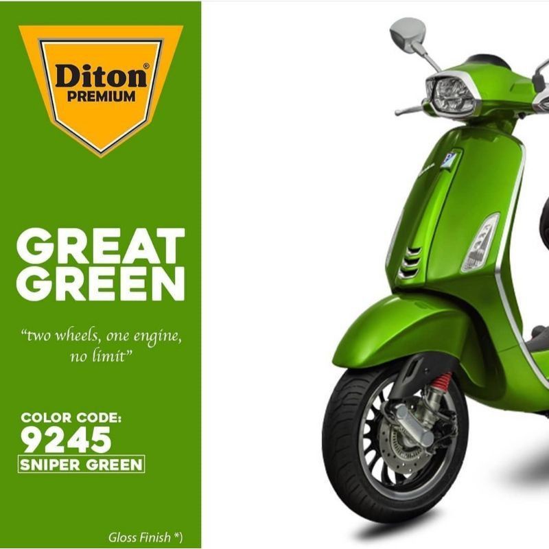 Jual DITON PREMIUM 9245 SNIPER GREEN CAT SEMPROT SPRAY PAINT WARNA ...