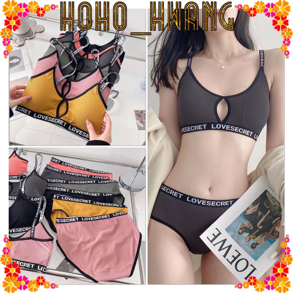 Jual HOHO_HWANG (B-328) SPORT BRA SET WANITA SEXY BAHAN LACE IMPORT BRA set bra katun | Shopee ...