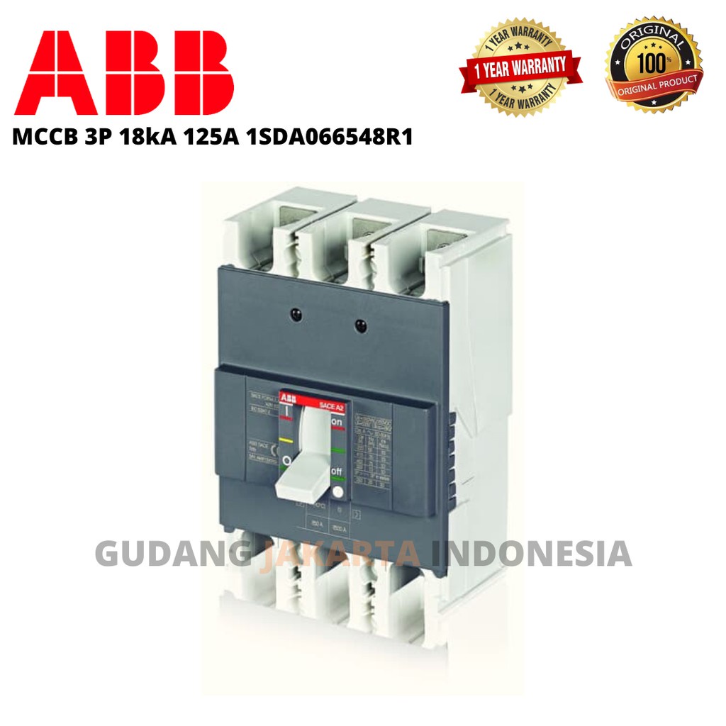 Jual ABB MCCB 3P 18kA 125A A2B 250 TMF 125-1250 3p F F 1SDA066548R1 | Shopee Indonesia