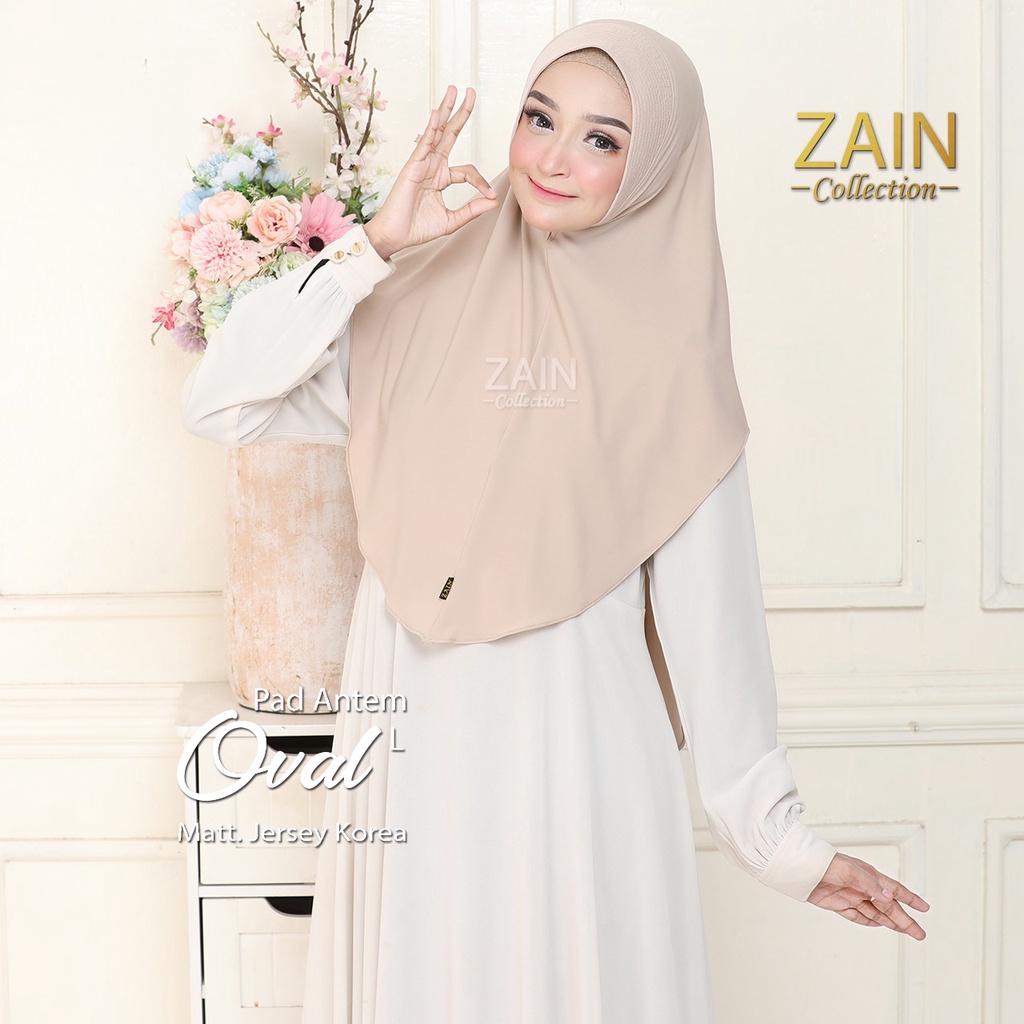 Jual Jilbab Instan Bergo Oval L Ori Zain Collection | Shopee Indonesia