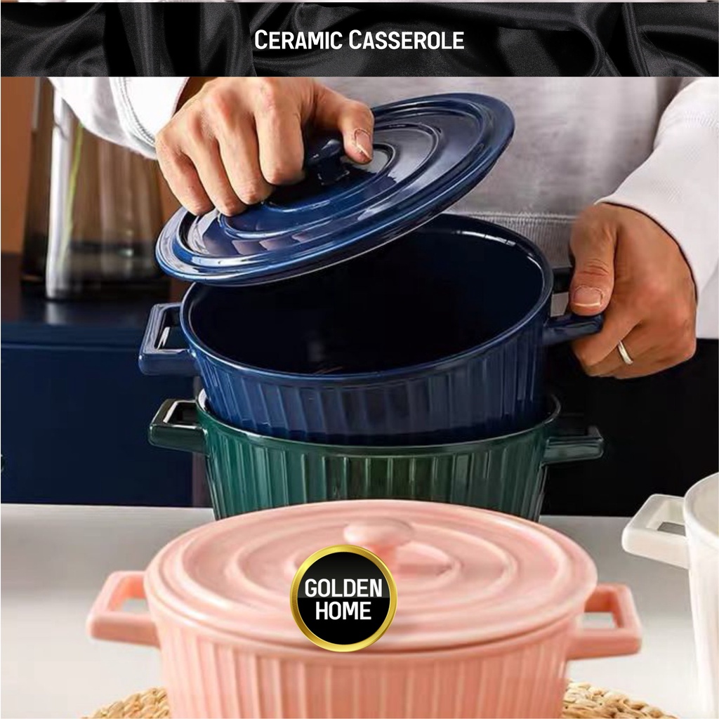 Jual Ceramic Casserole Panci Keramik Korea﻿ Stew Pot | Shopee Indonesia