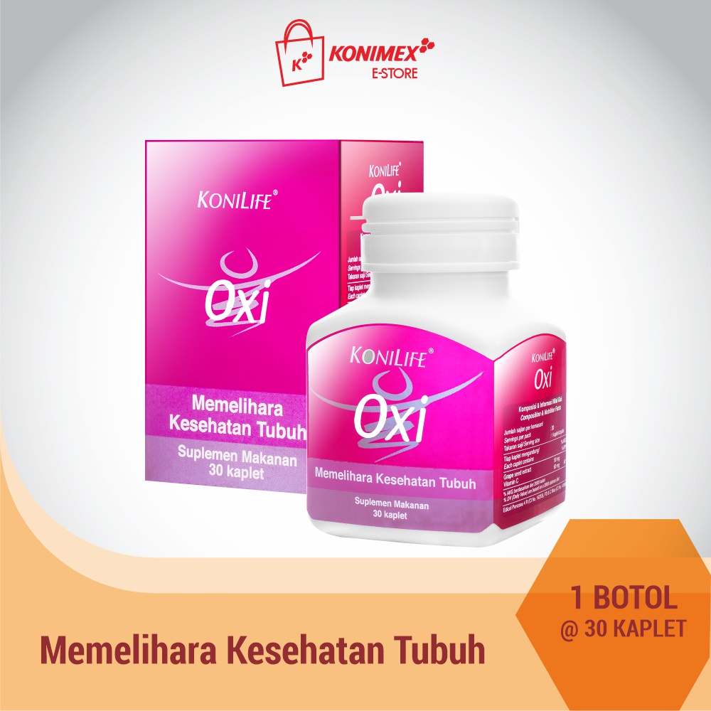 Jual Konilife Oxi Food Supplement Botol 30 kaplet Anti Oksidan Alami ...
