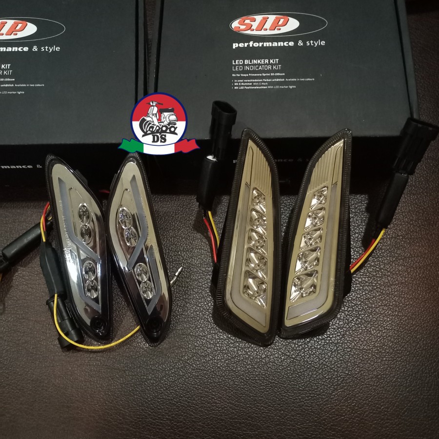 Jual Indicator Sein LED SIP V2 Smoke Vespa Sprint Primavera | Shopee ...