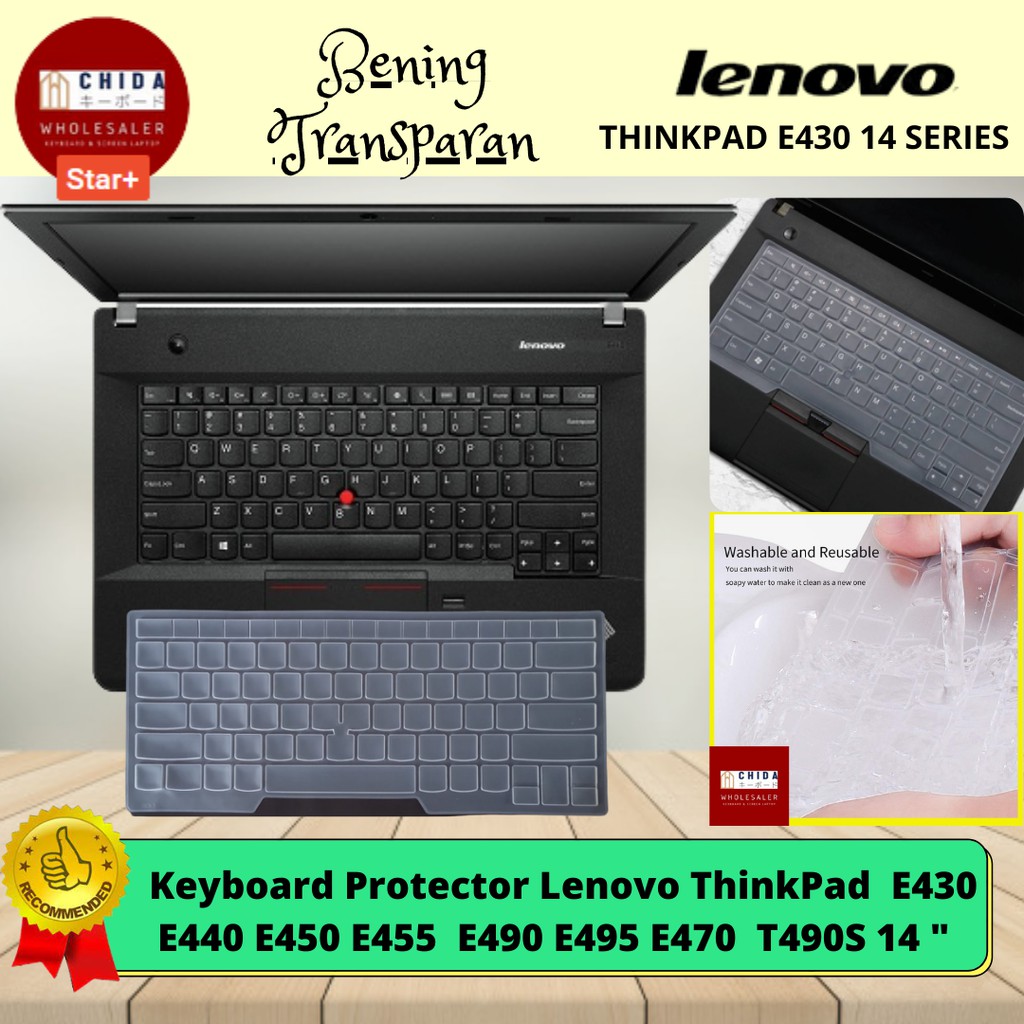 Jual Keyboard Protector Lenovo ThinkPad E430 E440 E450 E455 E490 E495 E470 T490S 14 SERIES ...