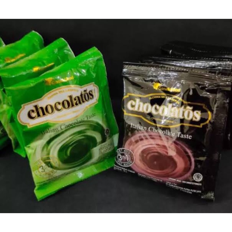 Jual CHOCOLATOS Drink Choklat dan Matcha Latte sachet isi 10pcs x 28gr ...