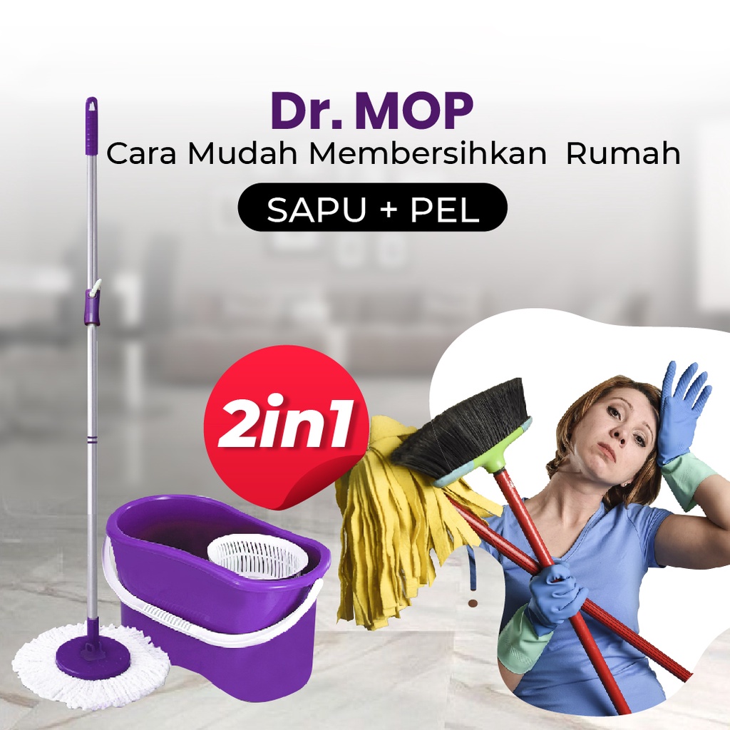 Jual Pengepelan Lantai Alat Sapu Dan Pel Otomatis Pembersih Lantai spin ...