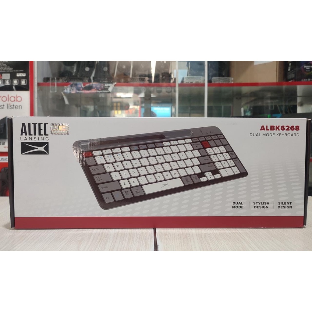 Jual ALTEC LANSING ALBK 6268 DUAL MODE BT+WIRELESS KEYBOARD | Shopee ...