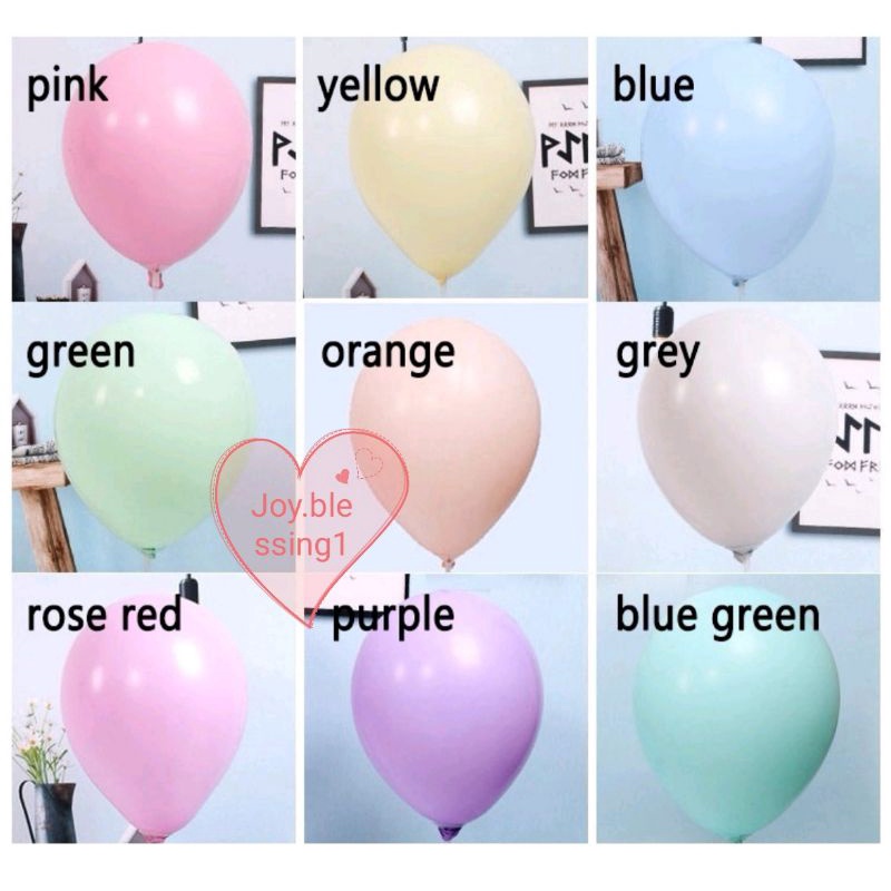 Jual BALON MACARON PASTEL 18" 45 cm/BALON METALIK 18" PER PCS | Shopee ...