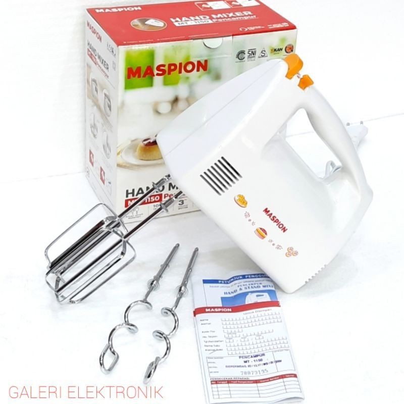 Jual Mixer tangan,hand mixer Maspion MT 1150/1170/1190 | Shopee Indonesia