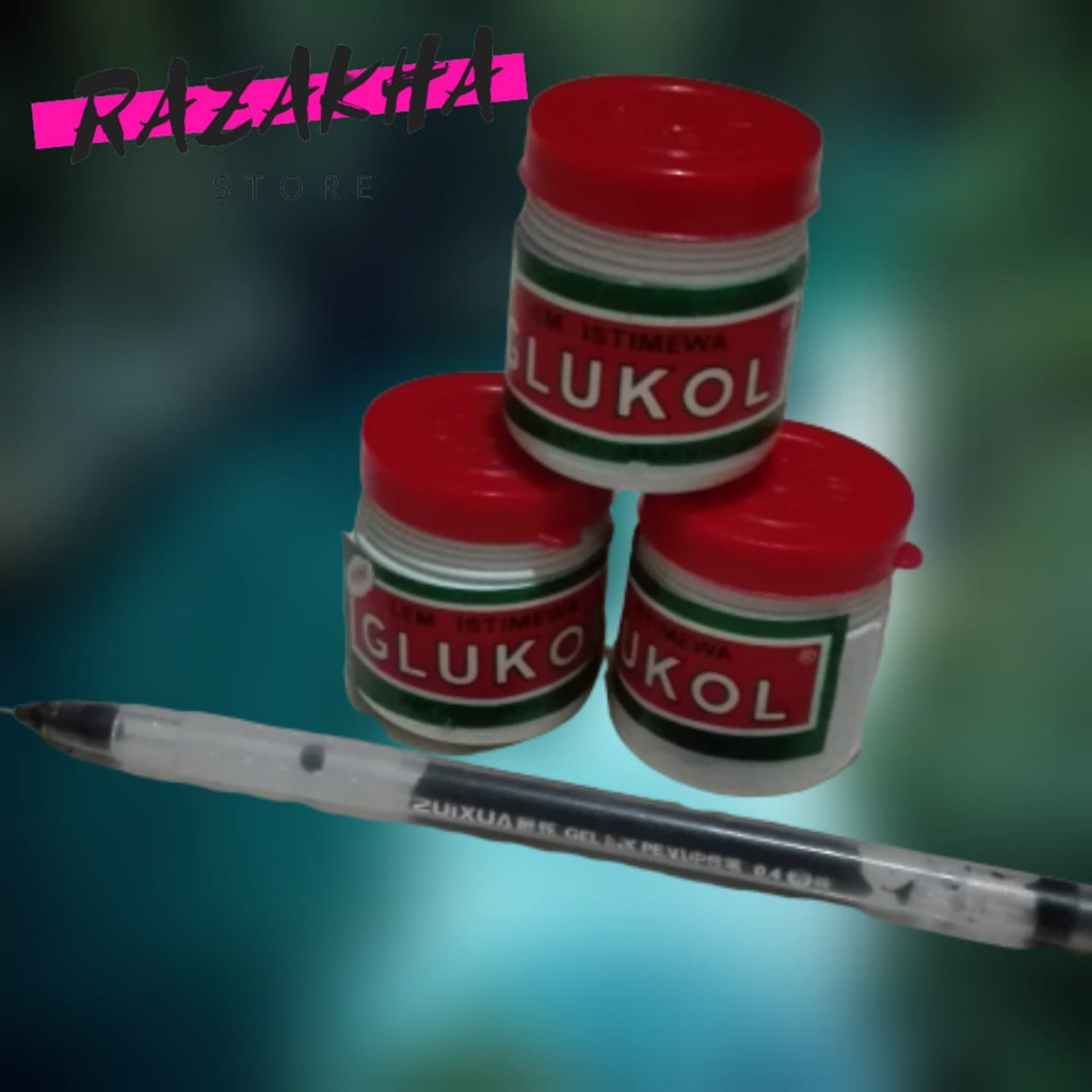 Jual Lem Kertas Glukol / Lem Cair / Lem Kertas / Liquid Glue Glukol ...