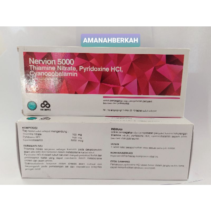 Jual NERVION 5000 untuk kebas kesemutan atau memperbaiki sel saraf ...