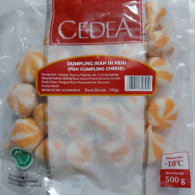 Jual Cedea dumpling ikan isi keju 500gr Frozen | Shopee Indonesia