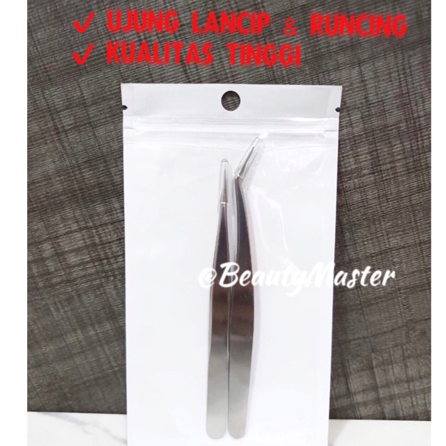 Jual Pinset Bulumata/ pinset runcing / eyelash tweezers / pinset ...