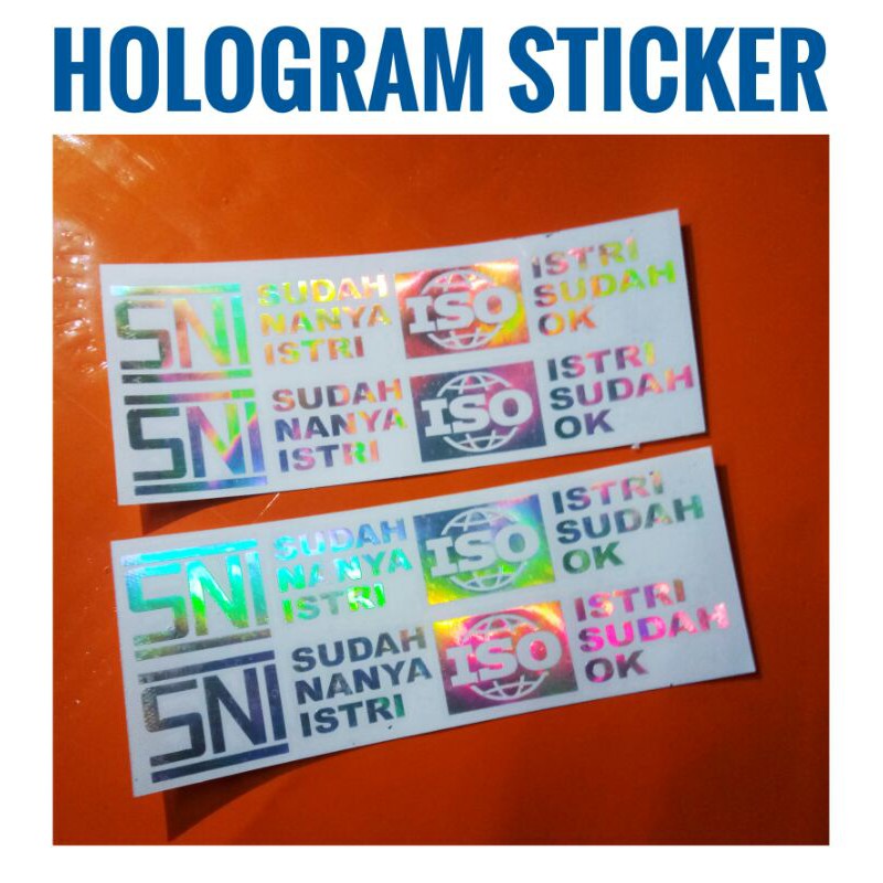 Jual Cutting Sticker 4pcs SNI Sudah Nanya Istri ISO Istri Sudah OK ...