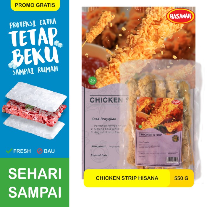 Jual Chicken Strip Hisana 550 Gr Frozen Food Halal | Shopee Indonesia