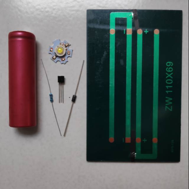 Jual Paket DIY Kits 6 in 1 Lampu Taman Otomatis Panel Surya Solar Cell ...