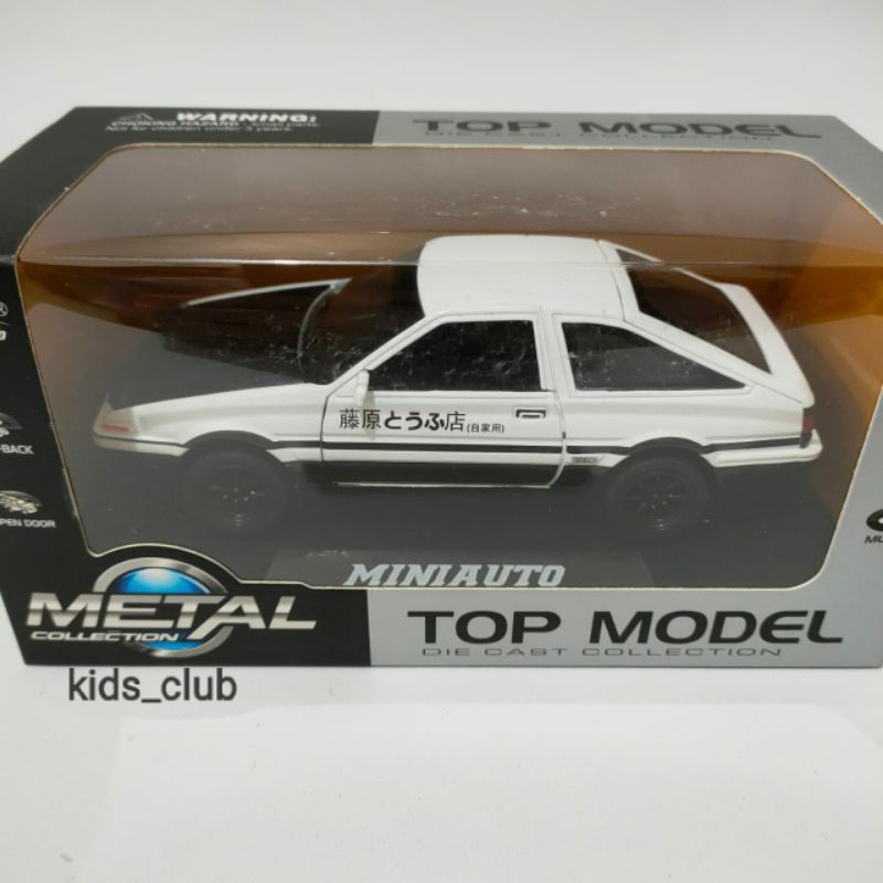 Jual Mini Auto MiniAuto Toyota Trueno AE86 Initial D Diecast Skala 1/32 ...