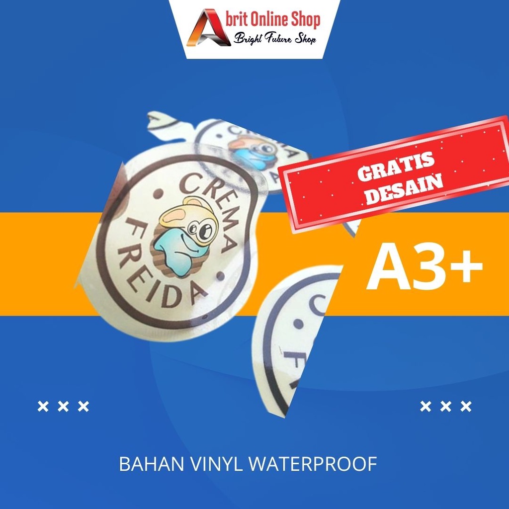 Jual STIKER TRANSPARAN A3+ | CETAK STIKER LABEL TRANSPARAN CUSTOM ...