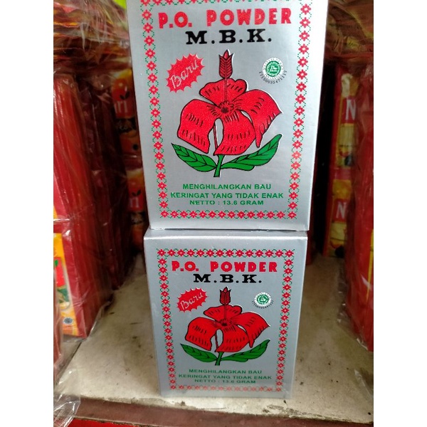 Jual Bedak MBK SILVER/ABU2 isi 12sachet, per BOX... | Shopee Indonesia