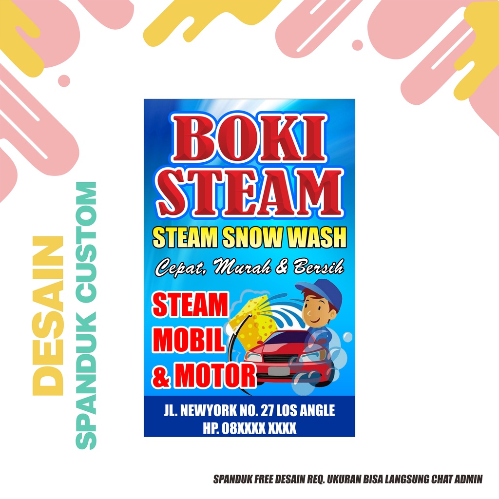Jual SPANDUK/BANNER STEAM MOTOR | Shopee Indonesia