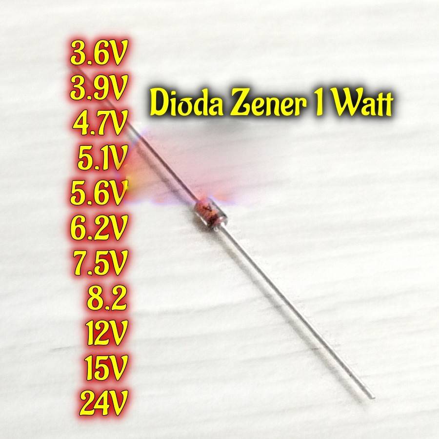 Jual dioda zener 1 watt 3.6v 3.9v 4.7v 5.1v 9.1v 12v 15v 24v 1w | Shopee Indonesia