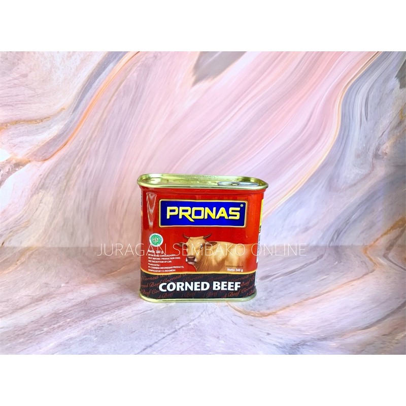 Jual (JSO) Pronas Corned Beef 340gr / kornet sapi kaleng besar | Shopee ...
