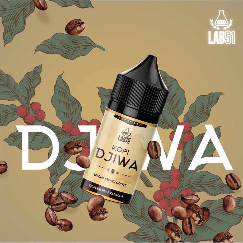 Jual [POD FRIENDLY 30ML 9MG] KOPI DJIWA COFFEE RUM VANILLA BY LAB51 ...