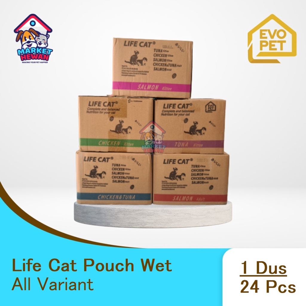 Jual Life Cat Pouch All Variant 1 Dus = 24 Pcs | Shopee Indonesia