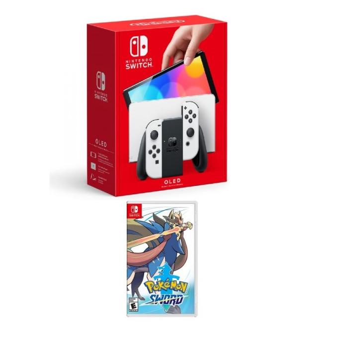 Jual NINTENDO SWITCH OLED + POKEMON SWORD - OLED WHITE SZXF15ES ...