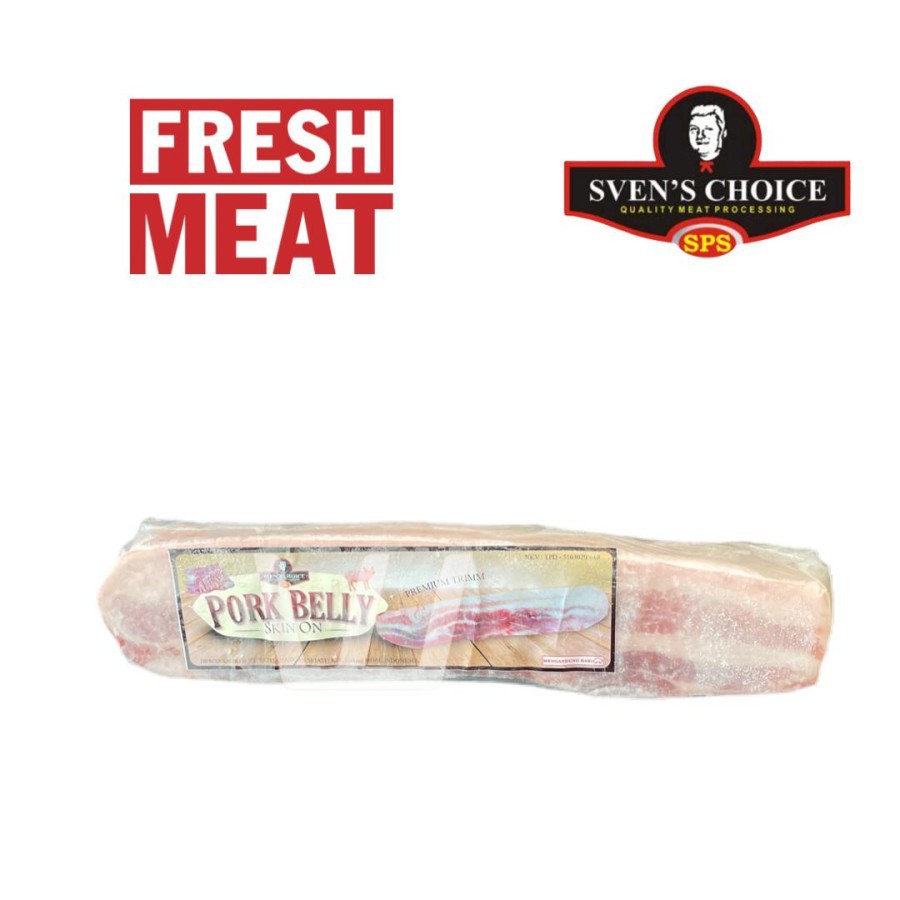 Jual Daging babi segar Pork belly skin on premium Sven's choice Bali ...