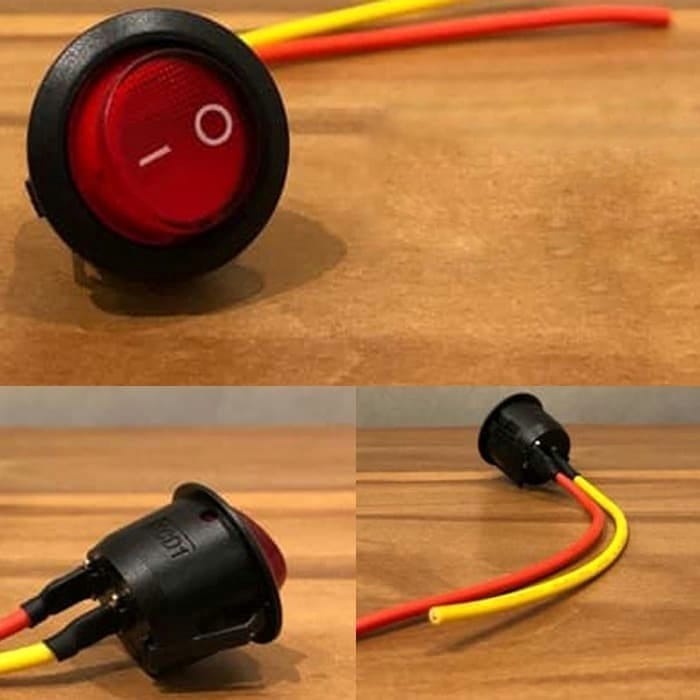 Jual Saklar / tombol / switch Lampu Motor Bulat dll UNIVERSAL Kabel ...