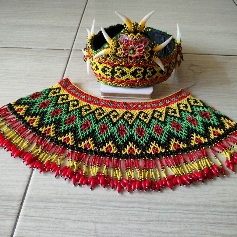 Jual satu set aksesoris topi mahkota dan kalung dada bahu kalung ...