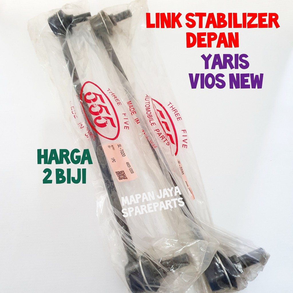Jual LINK STABILIZER DEPAN TOYOTA YARIS VIOS NEW 555 JAPAN | Shopee ...