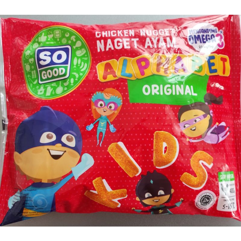 Jual So Good Chicken Nugget Alphabet 400gr | Shopee Indonesia