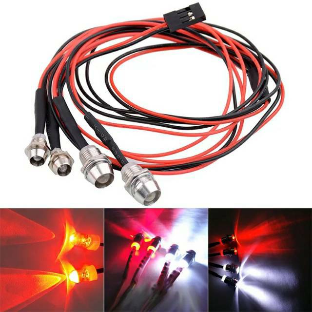 Jual RC Car LED Head Light Putih 5 mm Merah 3 mm 5 Volt Input Receiver RC Car Hobby | Shopee ...