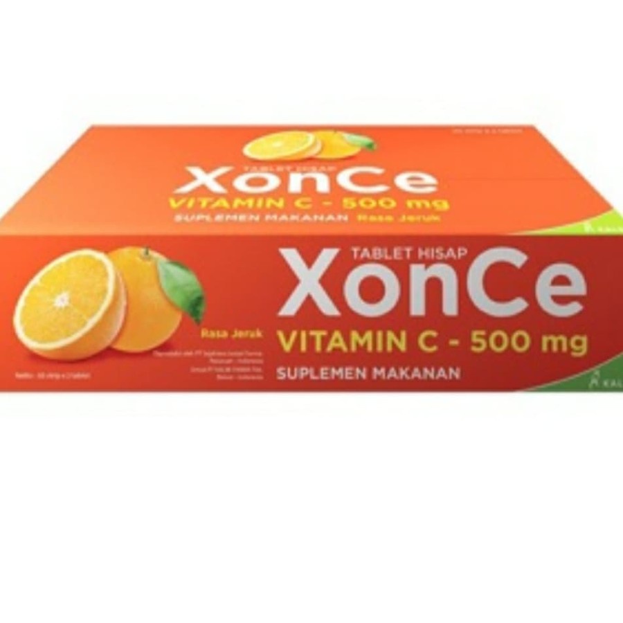 Jual Vitamin C Xonce 500mg Rasa Jeruk (100 tablet / 50 Strip) | Shopee ...