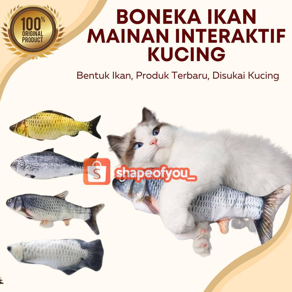 Jual Mainan Kucing Boneka Ikan Catnip Catmint Fish Cat Toys Mainan ...