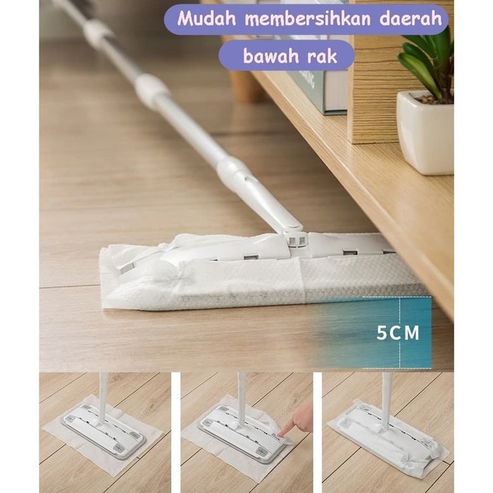 Jual Alat Pel Lantai Sapu Tisu Tongkat Debu Basah Kering Refill ...