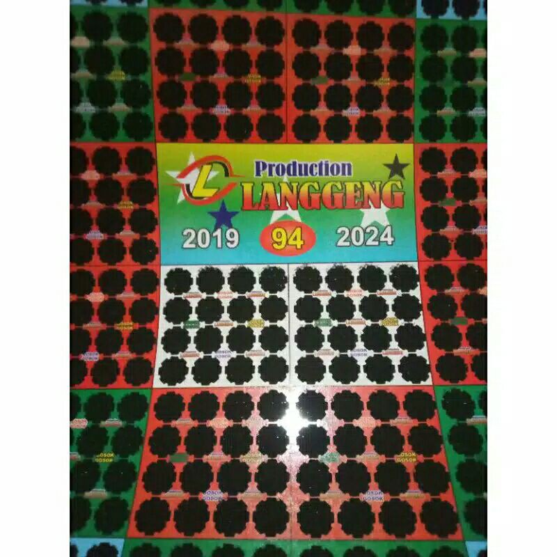Jual gosok gosok bom merk langgeng 16 titik paket 10 lembar | Shopee ...