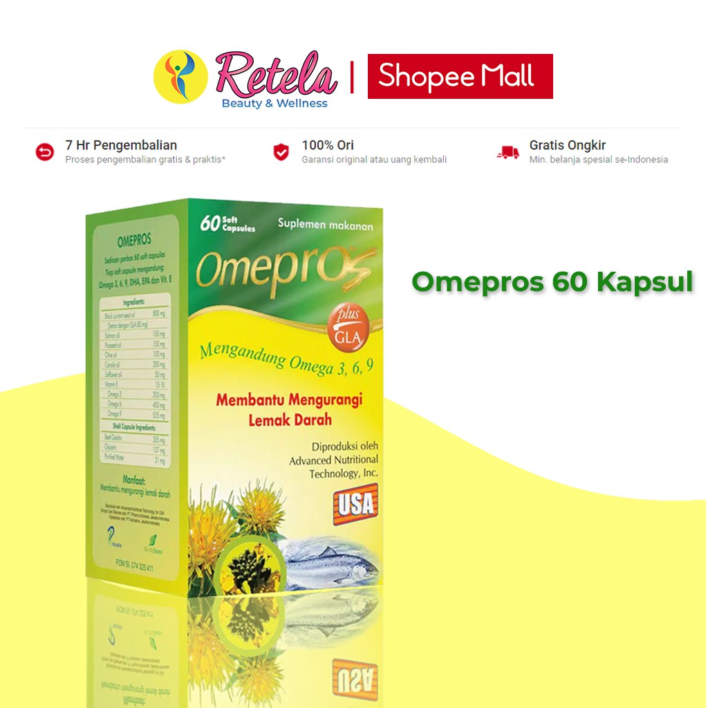 Jual Omepros 60 Soft Kapsul / Suplemen Makanan (Expire Date 05/2025 ...