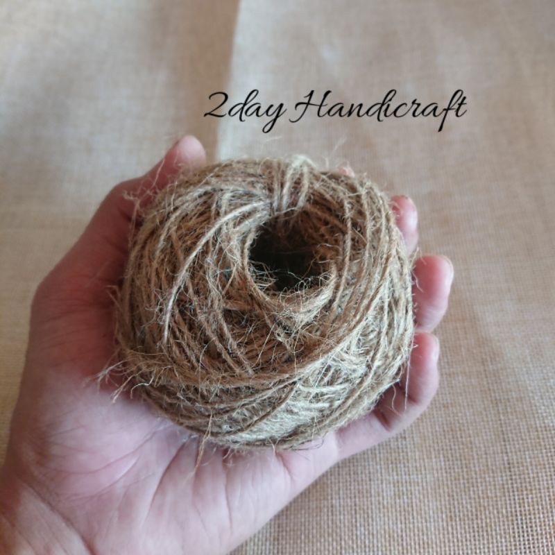 Jual Tali Rami 1ply per Roll 50m - Tali Serat Goni 1mm - Tali Goni ...