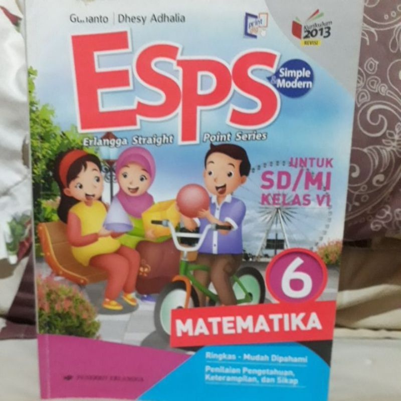 Jual ESPS MATEMATIKA Kelas 6SD K13 | Shopee Indonesia