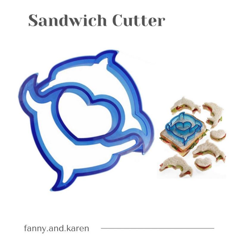 Jual Sandwich Cutter / Bread Cutter Dolphin (Cetakan Roti Tawar Dolphin ...