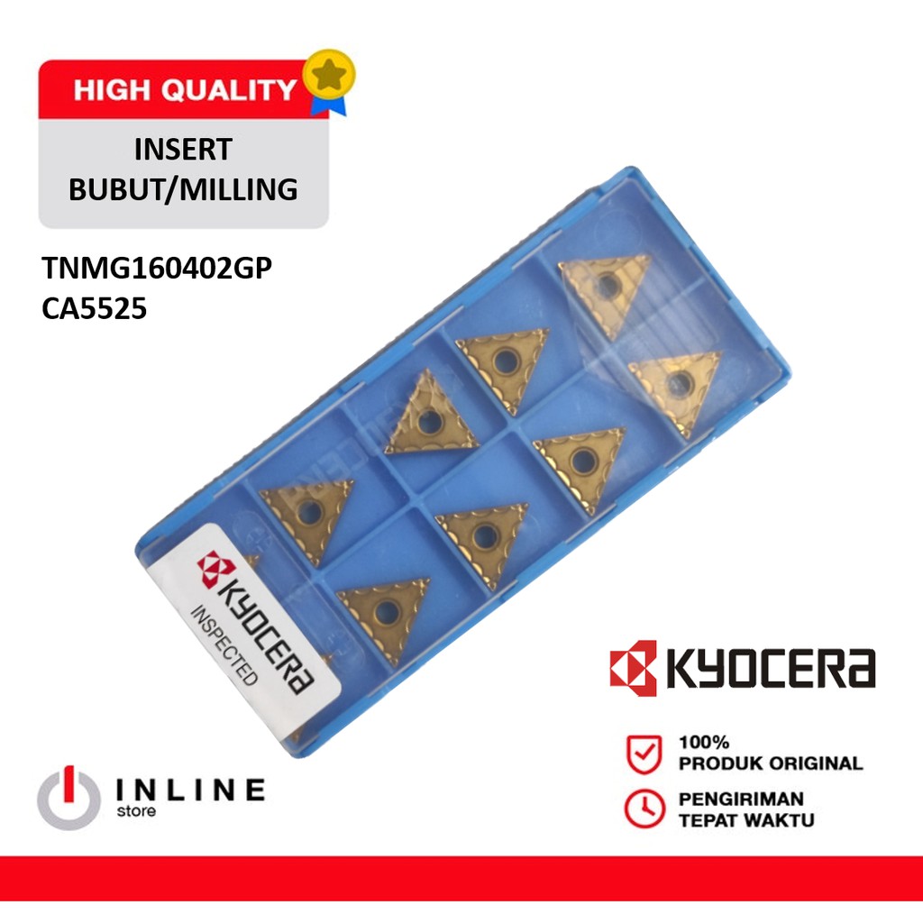 Jual Insert Bubut TNMG 160402GP CA5525 KYOCERA | Shopee Indonesia