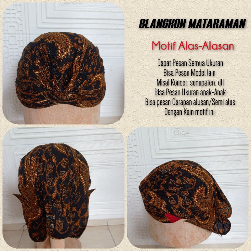 Jual BLANGKON KLASIK MOTIF ALAS ROBAN | Shopee Indonesia
