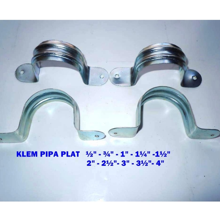 Jual KLEM PIPA PLAT TERSEDIA BANYAK UKURAN/ KLEM PIPA PLAT/ PIPE CLAMP ...